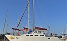 MODX 70 - A 100% electric catamaran featuring a twin rig and wide sails ...